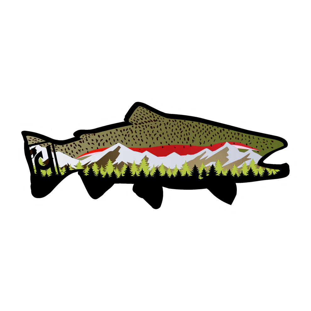 Hooked Design - Rainbow Trout Sticker | Anglers All