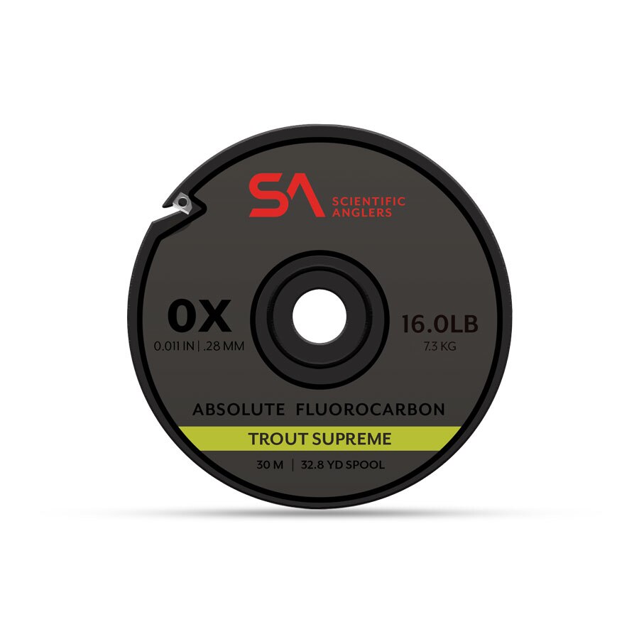 Scientific Anglers Absolute Trout Supreme Fluorocarbon Tippet - 30M ...