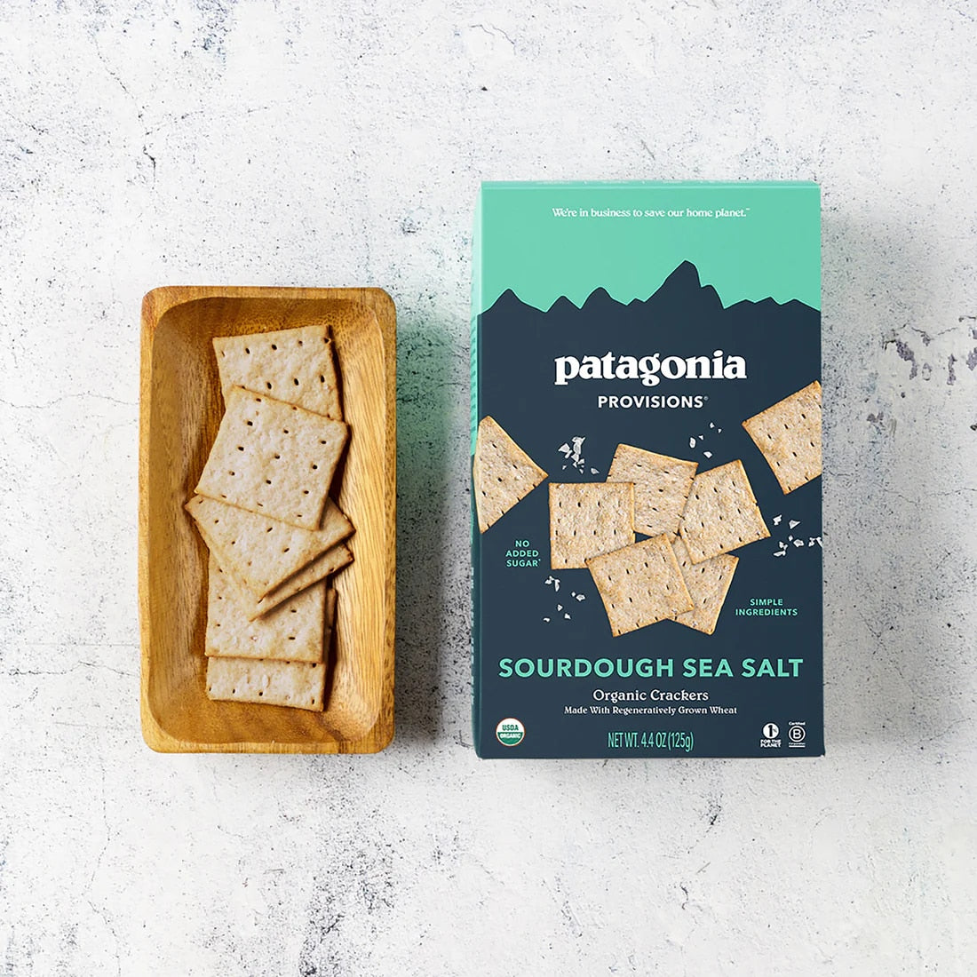 Patagonia Provisions Organic Sourdough Sea Salt Crackers | Anglers All