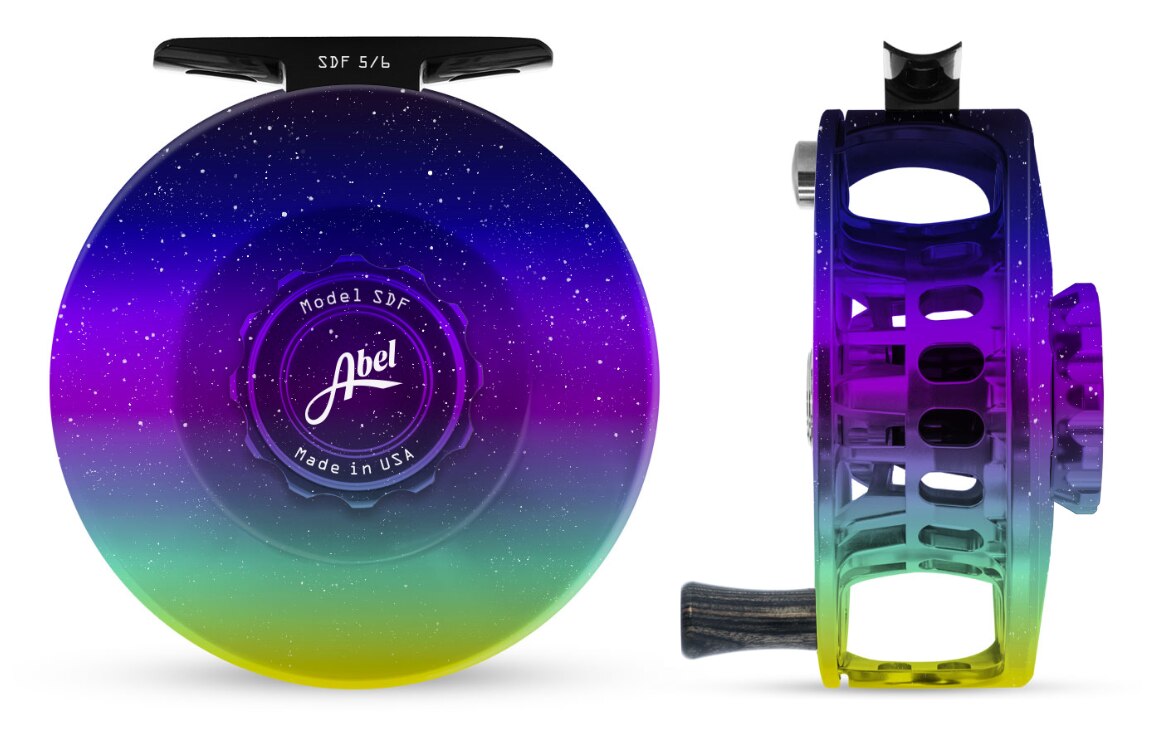 Abel SDF 5/6 Fly Reel - Solid Northern Lights Fade / Northern Lights ...