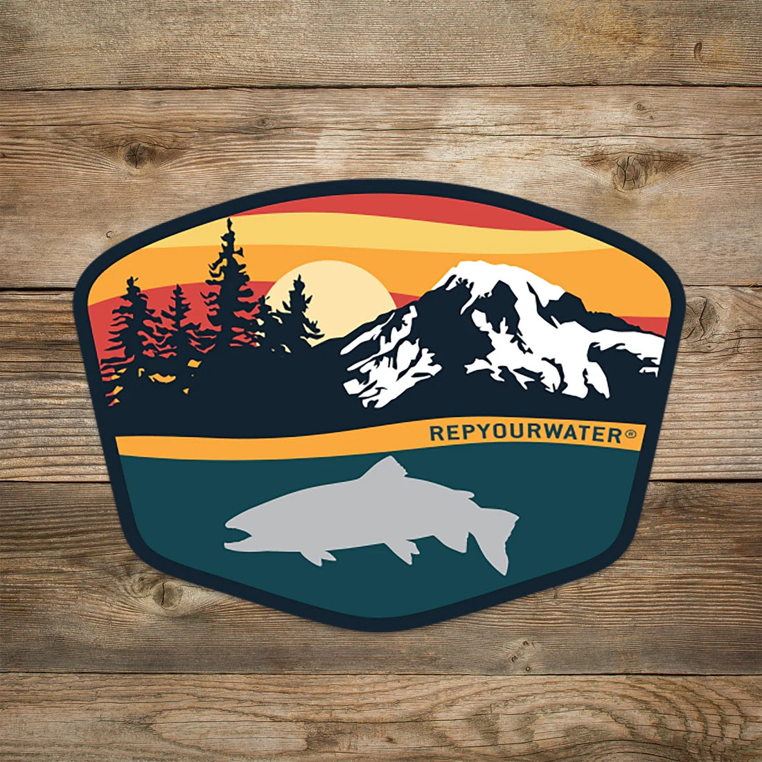 Rep Your Water Last Light Sticker | Anglers All
