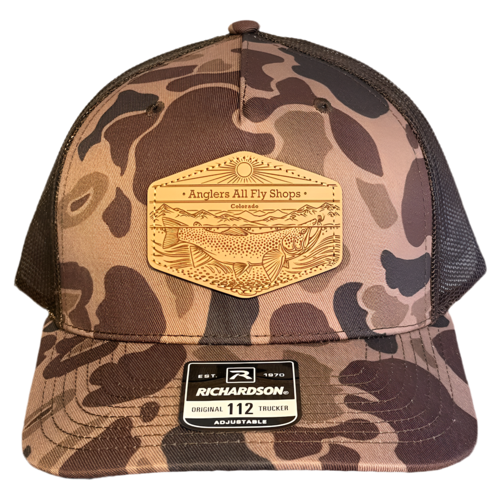 Anglers All Range Riser Patch Trucker Hat - Duck Camo/Brownn | Anglers All